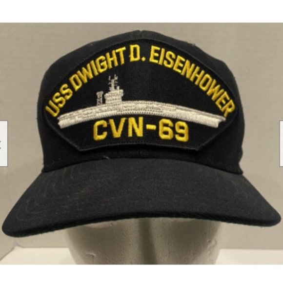 Accessories | Vintage Uss Dwight D Eisenhower Cvn 69 Snapback Trucker ...